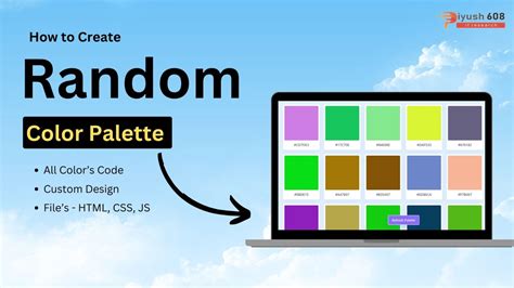 How To Create Random Color Palette In Html Css And Javascript