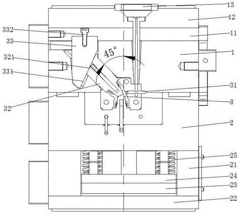 一种前模斜行位结构的制作方法