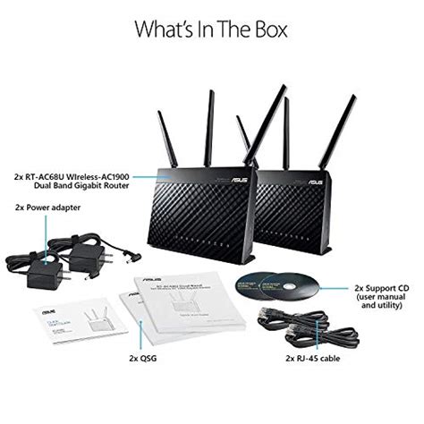 ASUS RT AC U AiMesh Pack AC Whole Home Dual Band AiMesh Mesh Wifi System AiProtection