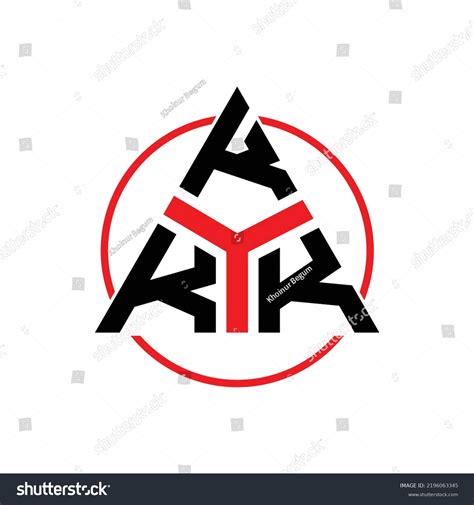 Kkk Threeletter Triangle Iconic Logo Design Stock Vector Royalty Free
