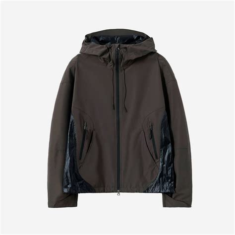 인사일런스 X 미즈노 토렌트 테크 후드 자켓 브라운 Insilence Kream