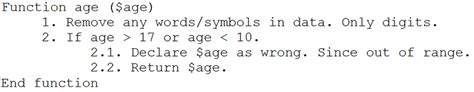 Pseudocode For Age Cleaning And Validation 323 Gender Gender Is