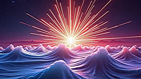 The Starburst Glowing Color Burst Pulses Rhythmically Generative Ai Stock Video Video Of