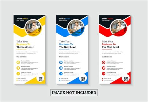 현대 비즈니스 Dl 전단지 또는 랙 카드 디자인 템플릿 프리미엄 벡터