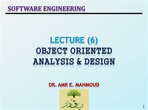 Se Lec 06 Object Oriented Analysis And Design Ppt