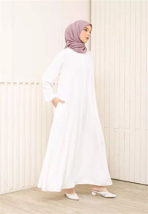 Jual Luma Dawa Luma Dawa Khalifah Basic Dress Broken White Basic