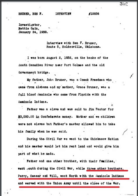 The African Native American Genealogy Blog Caesar Bruner Seminole Band Leader