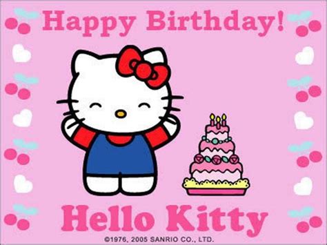 Hello Kitty Happy Birthday Clipart At Getdrawings Free Download