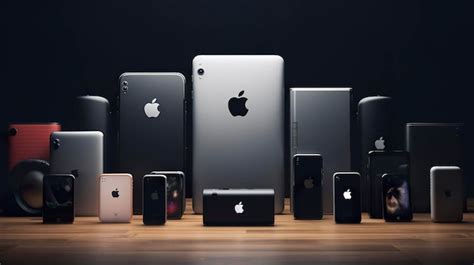 A Photo Of An Apple Product Lineup Premium Ai Generated Image