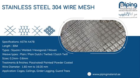 Stainless Steel 304 Wire Mesh Uns S30400 Welded Woven Mesh
