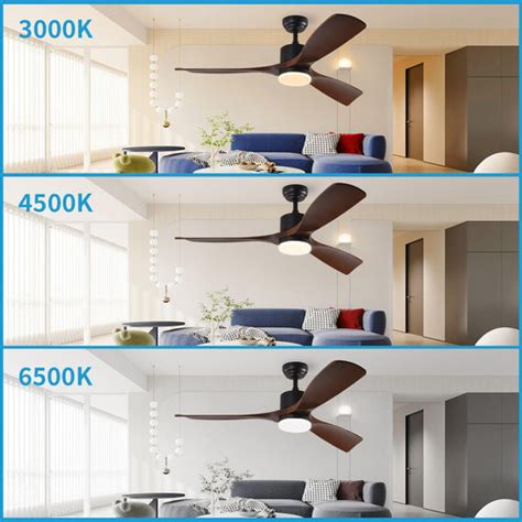 Brown Ceiling Fan With Led Light