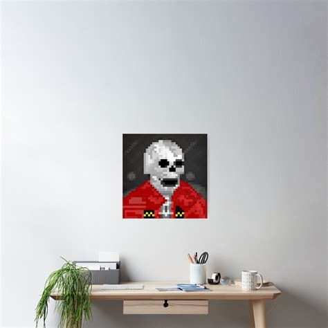 8 Bit Skeleton Poster For Sale By Mahavide Redbubble