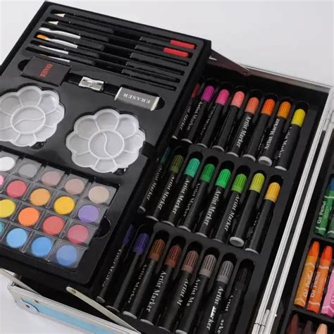 Комплект за рисуване и рисуване за деца Wepro Store 145 части Метална кутия 3 години