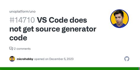 vs code does not get source generator code · issue 14710 · unoplatform