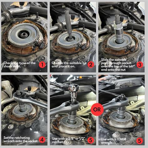 Bilitools Shock Absorber Strut Nut Removal Socket Tool 50 Piece Master