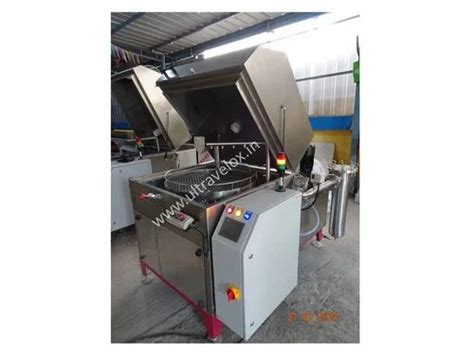Top Loading Rotary Component Cleaning Machine Capacity 100 Kg Production Capacity 150 Cycles