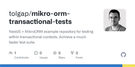 github tolgap mikro orm transactional tests nestjs mikroorm