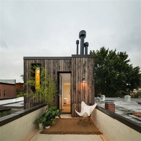 Office Of Architecture Adds Rooftop Master Suite To Brooklyn Row House