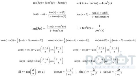 Trigonométrie Concepts Tutoriels Robot Maker