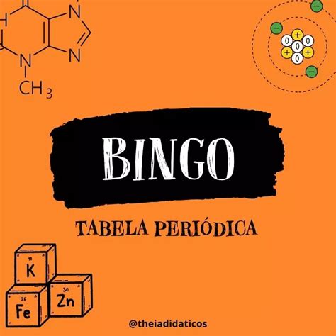 Bingo Tabela Periódica Theia Didáticos