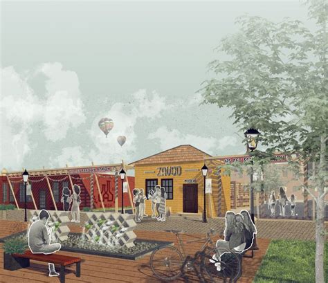 Архитектурная подача Архитектура Заводы Коллаж