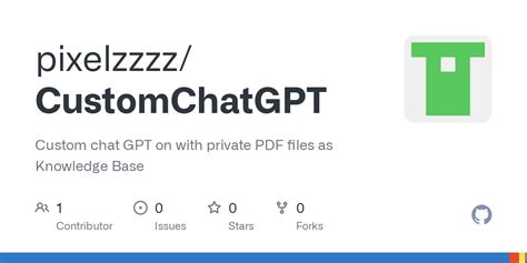 github pixelzzzz customchatgpt custom chat gpt on with private pdf