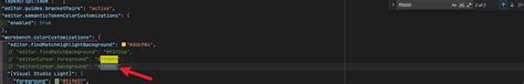 dark default dark theme find match the last letter is not visible