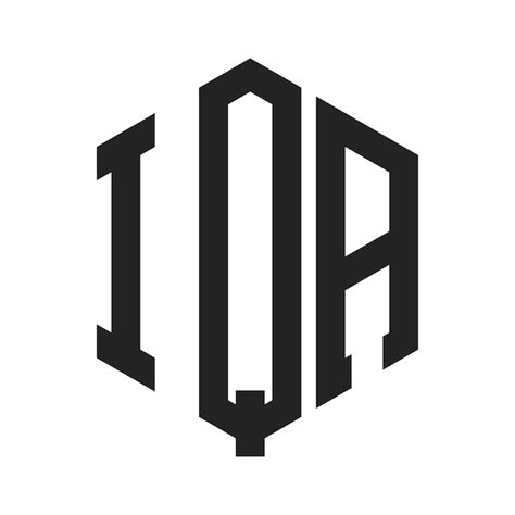 Premium Vector Iqa Logo Design Initial Letter Iqa Monogram Logo Using