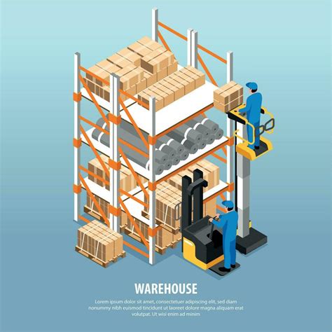 Isometric Warehouse Interior 24853859 Vector Art At Vecteezy