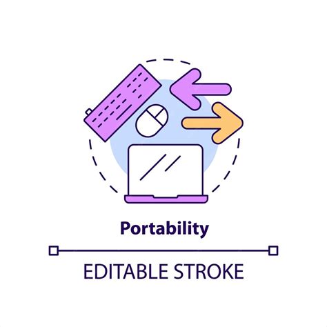 Premium Vector Portability Concept Icon
