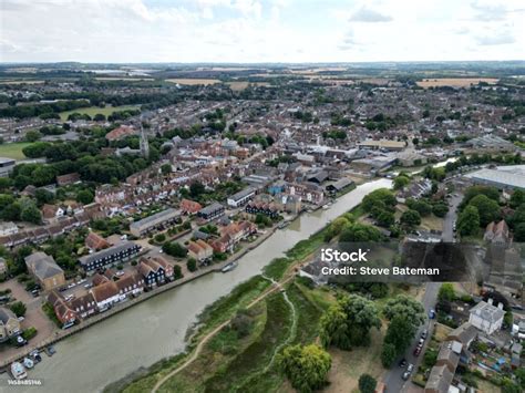 페이버샴 켄트 영국 드론 공중 공중에서보기 조감도 파버샴에 대한 스톡 사진 및 기타 이미지 파버샴 0명 강 Istock
