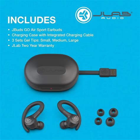 Jlab Go Air Sport True Wireless Earbud Bluetooth Ip Dirt Sweatproof