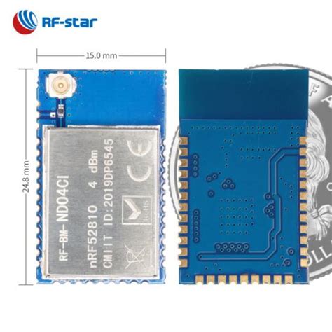 Battery Powered Bluetooth 5 0 Low Energy Module With Nordic Soc Nrf52810 Rf Bm Nd04ci Rf Star