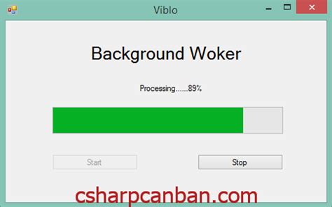 WPF Hướng dẫn sử dụng BackgroundWorker trong WPF C Căn Bản