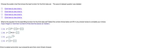 Solved Each Table In The Accompanying Line Fit Data Contains