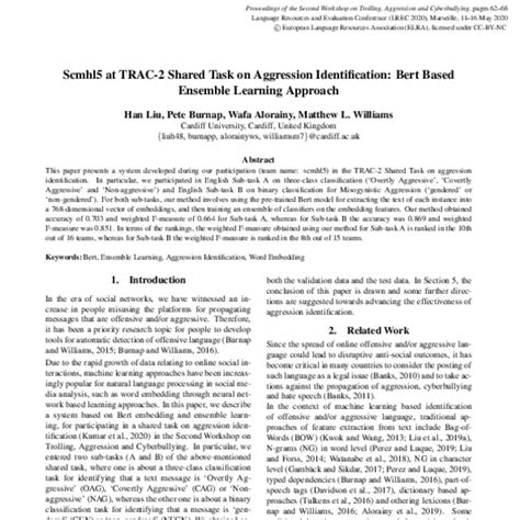Scmhl5 At Trac 2 Shared Task On Aggression Identification Bert Based