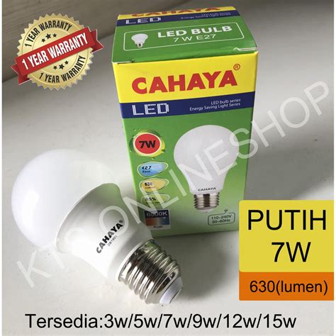 Jual Cahaya Lampu Led Watt Cahaya Putih Shopee Indonesia