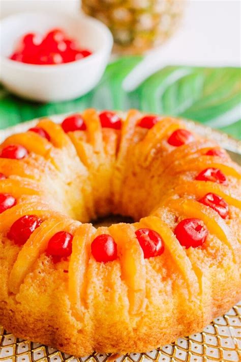 Pineapple Upside Down Bundt Cake Insanely Good