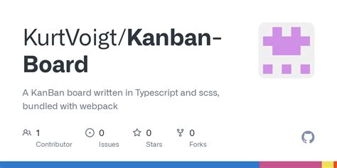 Github Kurtvoigtkanban Board A Kanban Board Written In Typescript