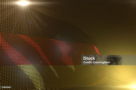 텍스트에 대 한 빈 공간 노란색에 흔들며 점으로 만든 독일 국기의 예쁜 디지털 그림모든 휴일 플래그 3d 그림 0명에 대한 스톡 사진 및 기타 이미지 Istock