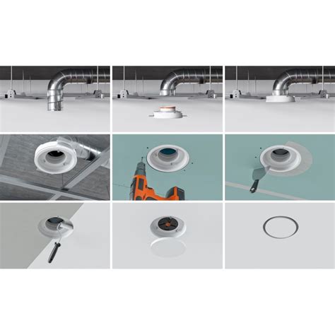 Circular Diffuser Rondo 100 Exhaust Insufflation W Caudal Regulator