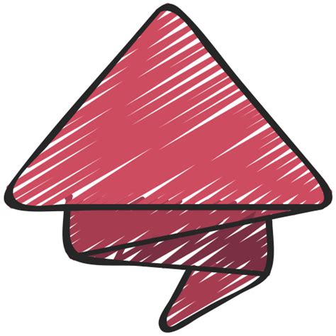 Triangle Shape Juicy Fish Sketchy Icon
