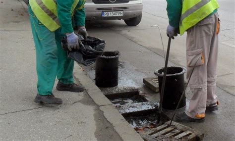 График за почистване на дъждоприемните шахти
