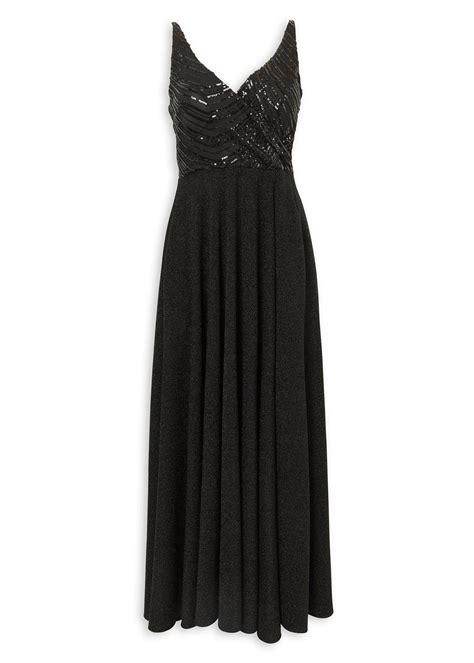 Black Sequin Maxi Evening Gown 3229837 Truworths