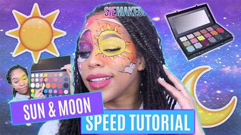 Sun And Moon Makeup Speed Tutorial Youtube