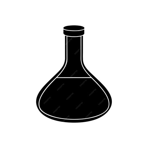 Flask Silhouette Vector Illustration Design Premium Ai Generated Vector