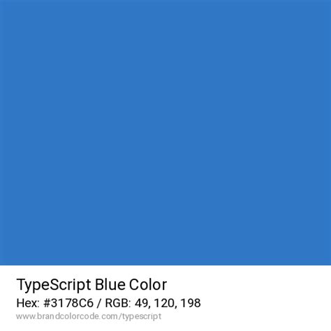 Typescript Brand Color Codes