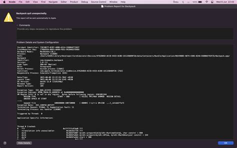 Ios Macos Update Raised Excbadaccess Sigsegv Stack Overflow