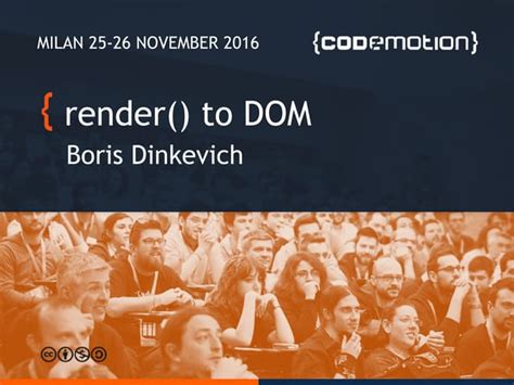 react render to dom boris dinkevich codemotion milan 2016 ppt