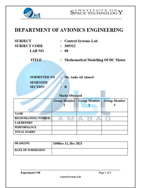 8 Mathematical Modelling Of Dc Motor Pdf